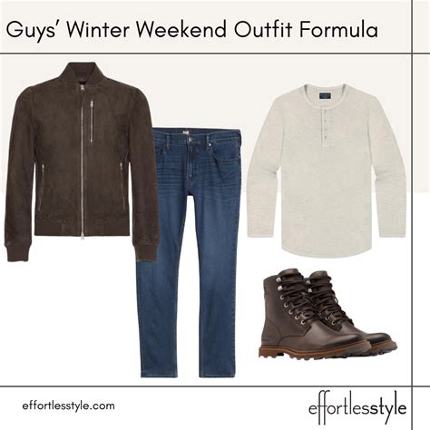 Guys Winter Weekend Outfit Formula Effortless Style Nashville