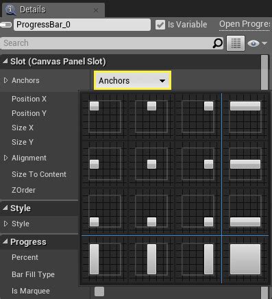 Anchors Unreal Engine Documentation