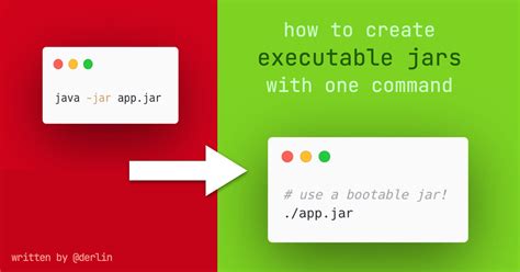 How To Create Jars That Run Like Any Other Executable Binary Appjar