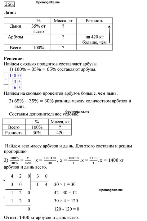 Вариант 4 номер 266 стр 127 ГДЗ по математике 5 класс Мерзляк