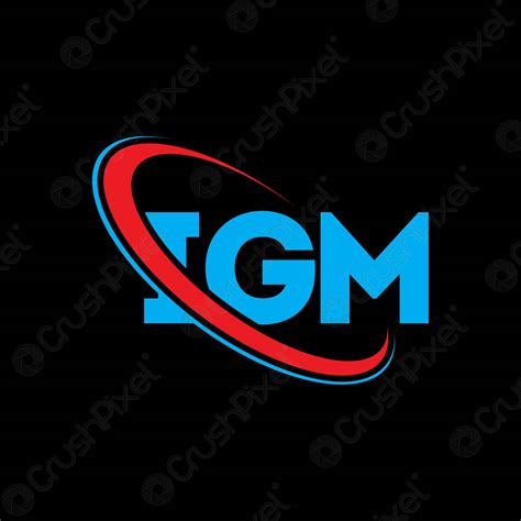 Igm Logo Igm Letter Igm Letter Logo Design Initials Igm Stock