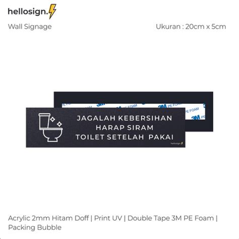 Jual SignAkrilik Jagalah Kebersihan Print Nama Tulisan Akrilik Sign