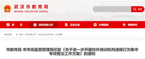 集中整治校外培训机构武汉出手了 知乎