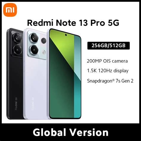 Global Version Xiaomi Redmi Note Pro G Smartphone GB GB Snapdragon S Gen MP OIS
