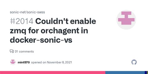 Couldnt Enable Zmq For Orchagent In Docker Sonic Vs · Issue 2014