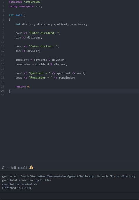 Gcc Cannot Compile C Code In Atom With G No Such File Or
