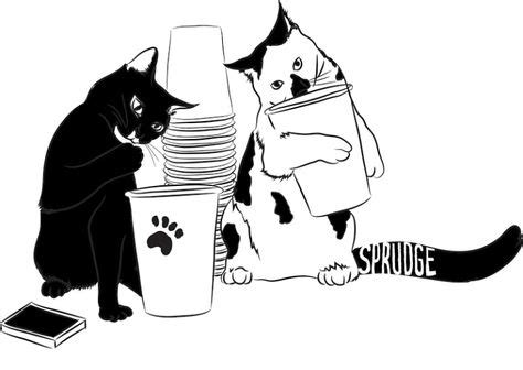 Cat Cafe Logo Design By Ery Prihananto