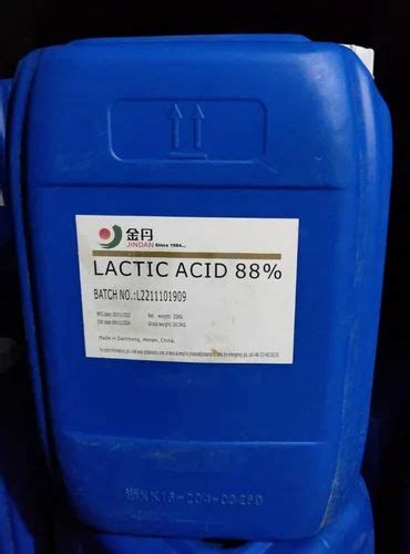 Lactic Acid For Industrial Packaging Size 25 Kg At Rs 190kg In New Delhi