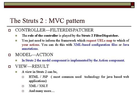 Struts 2 Introduction The Struts 2 Mvc Pattern