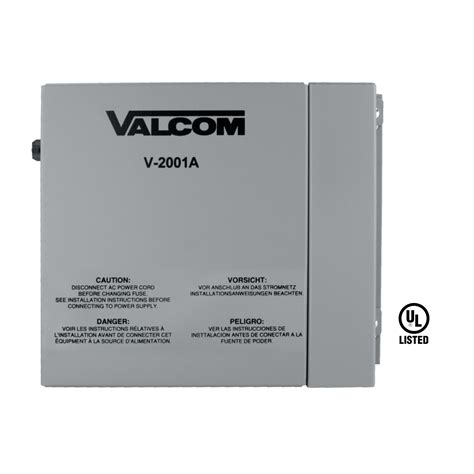 1 Zone One Way Enhanced Page Control With Power V 2001a Valcom