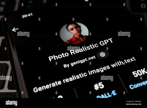 PHOTO REALISTIC GPT Seen In GPT Store On The Screen Of Smartphone