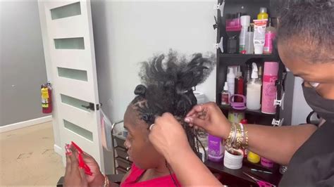 Micro Twist Loc Extensions Using Exyhair Youtube