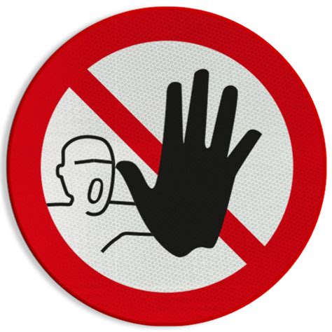 Verboden Toegang Voor Onbevoegden Pictogram P000 Veiligheidsbord Nl