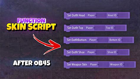 Make Skin Script After Ob45 Update Freefire Craftland Sacso Youtube