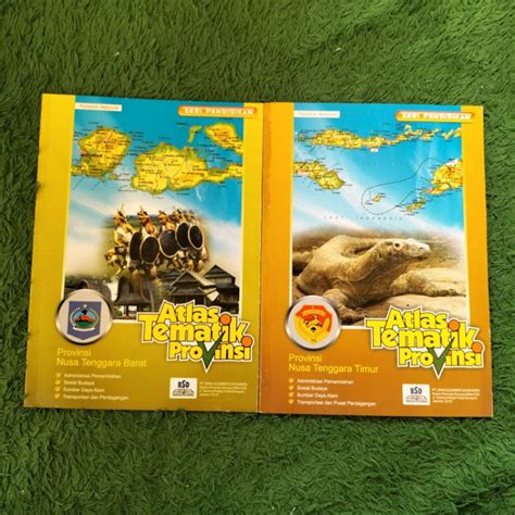 Jual ORIGINAL BUKU PETA ATLAS TEMATIK PROVINSI NUSA TENGGARA BARAT NUSA TENGGARA TIMUR Shopee
