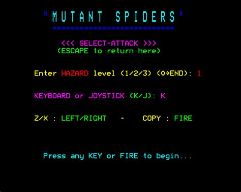 Download Mutant Spiders Bbc Micro My Abandonware