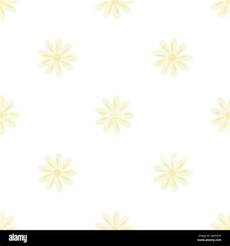 Soft Yellow Daisy Wallpaper Delicate Floral Pattern With Warm And