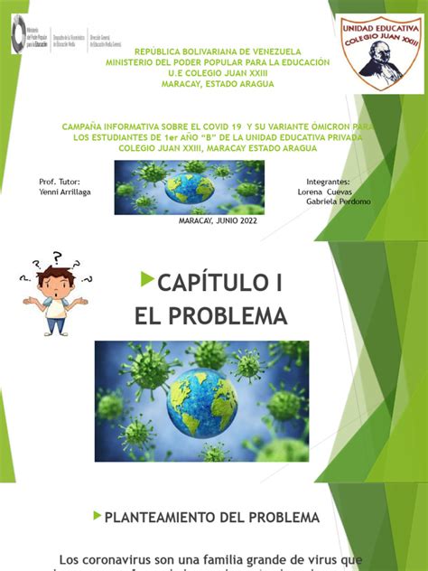 Ejemplo De Diapositiva Proyecto Pdf Virus Resfriado Comun