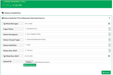 Inilah Tampilan Data Profil Ptk Di Emis 2018 Book My Madrasah
