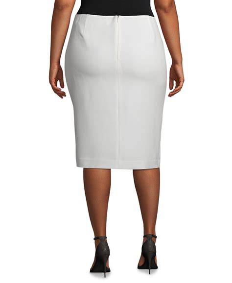 Tahari Asl Plus Size Asymmetrical Belted Skirt Suit Macys