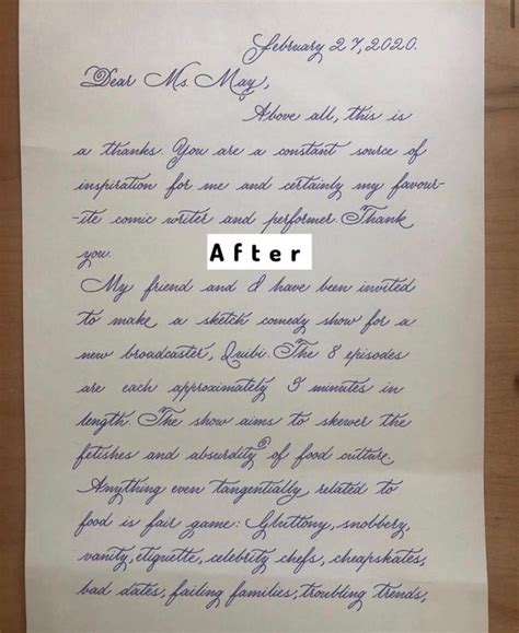 Before And After R Cursive