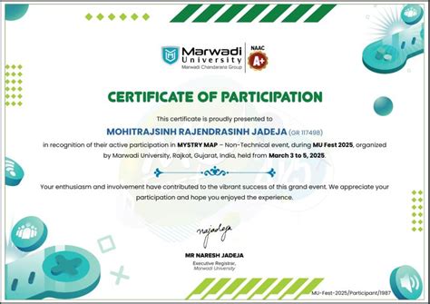 🎉 Honored To Participate In Mu Fest 2025 Mohitrajsinh Jadeja