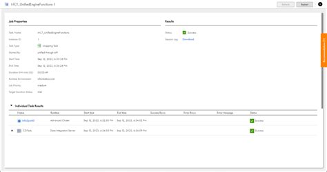 Monitoring Mappings And Tasks In Advanced Mode