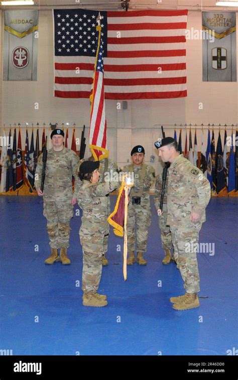 Col Rose Freeman 32nd Hospital Center Commander Left And Command