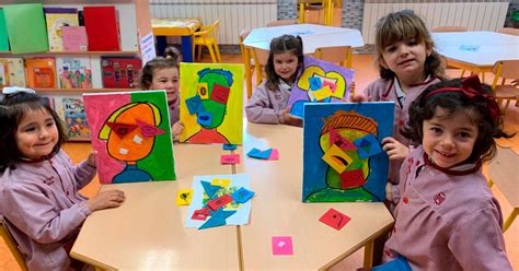 cubismo infantil ensenanza El Balcón de Mateo