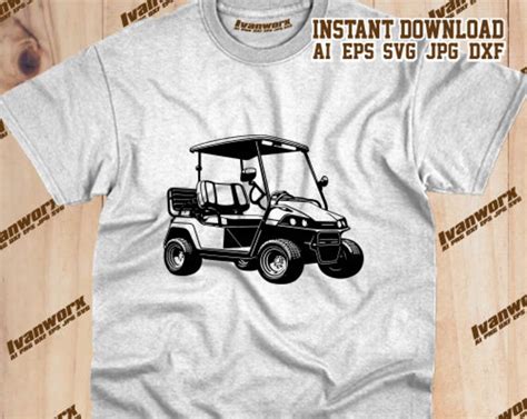 Golf Cart Svg Golf Buggy Svg Golf Cart Clipart Golf Png Golf Cart Png