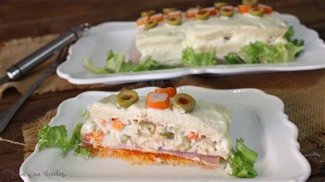 Ideal Para Las Cenas De Verano 😍pastel FrÍo De Pan De Molde O
