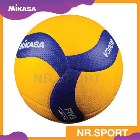 ลูกวอลเลย์บอล Mikasa V300w สินค้าห้าง ทุกลูกผ่าน Qc ของแท้100