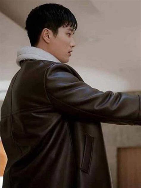 Ahn Bo Hyun Itaewon Class Shearling Leather Trench Coat