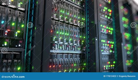 Server Cloud Computing Data Storage 3d Rendering Stock Footage Video