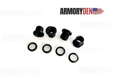 Steel Thread Adapter And Washer 1 2x28 Female To 5 8x24 Male