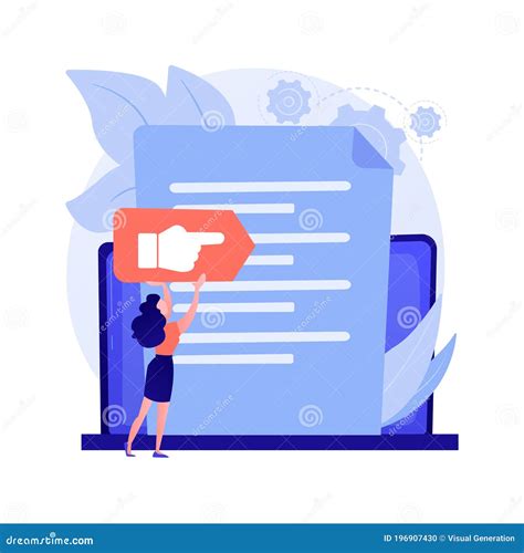 Vision And Scope Document Abstract Concept Vector Illustration Stock Vector Illustration Of