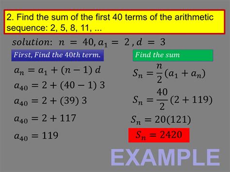 Arithmetic Sequence Of The Sum G10 Pptx