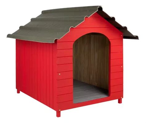 Casa Casinha De Cachorro Telhado Ecológico Extra Gigante N Cor Vermelho Parcelamento sem juros
