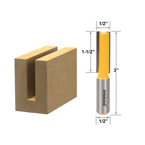 Long Straight Router Bit 12 Diameter X 1 12 Height