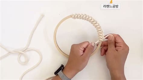 마크라메 도어벨 만들기 키트제작 현관종 문종 풍경만들기 라헨느공방 Youtube