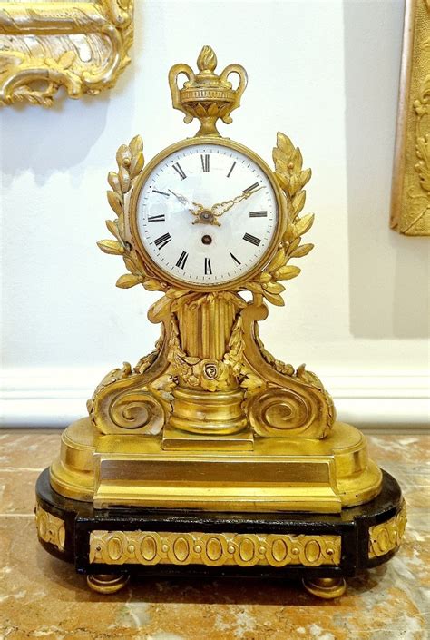 Proantic Pendulum Table Clock Louis Xvi Circa 1780 The Movement Signe