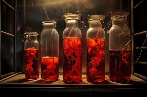 Premium AI Image Blood In The Lab Scientific Exploration Blood