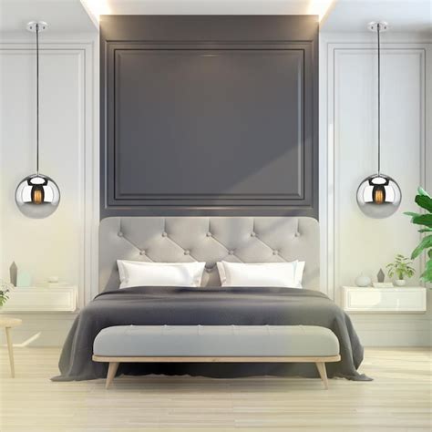 Chrome Ombre Moderncontemporary Mirrored Glass Globe Hanging Pendant