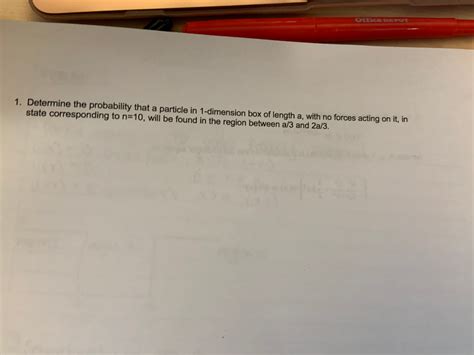 Solved Determine The Probability That A Particle In Chegg