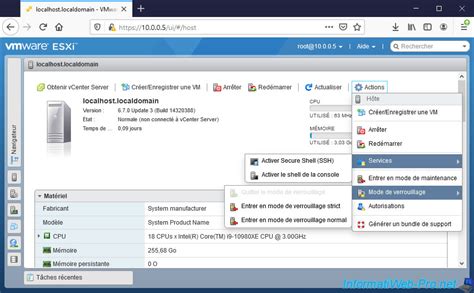 Complete Presentation Of The Vmware Host Client Web Client Of Vmware