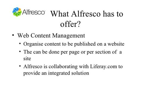 What Is Alfresco
