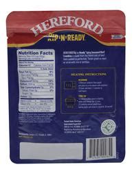 Hereford Rip N Ready Spicy Seasoned Beef Crumbles Oz At Menards