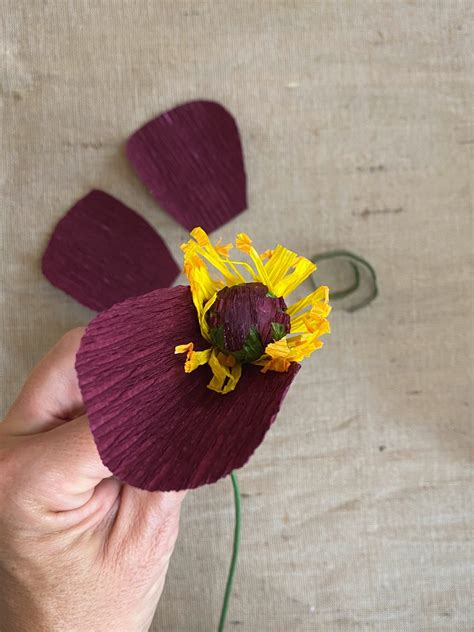 Höstblommor Av Crepepapper Diy Sweden