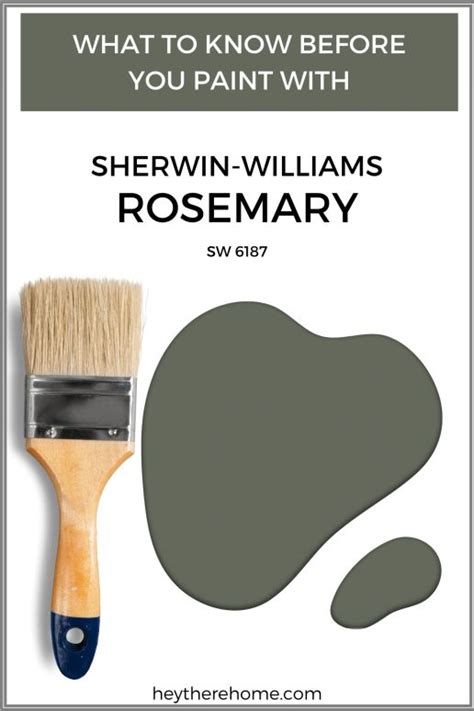 Sherwin Williams Rosemary A Sophisticated Dark Green Paint Color