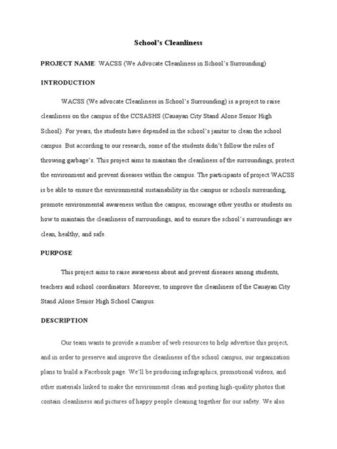 Schools Cleanliness Pdf